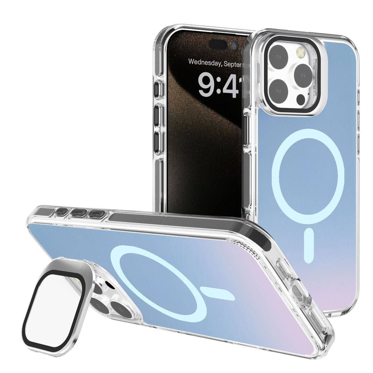 Blacktech iPhone 17 Pro Protective Thick Cover Back Glass Camera Case
